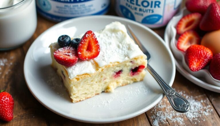 Easy Homemade Kefir Sheet Cake Recipe Card